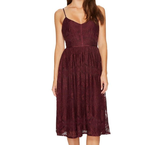 BB Dakota | Dresses | Bb Dakota Lace Dress In Fig | Poshmark